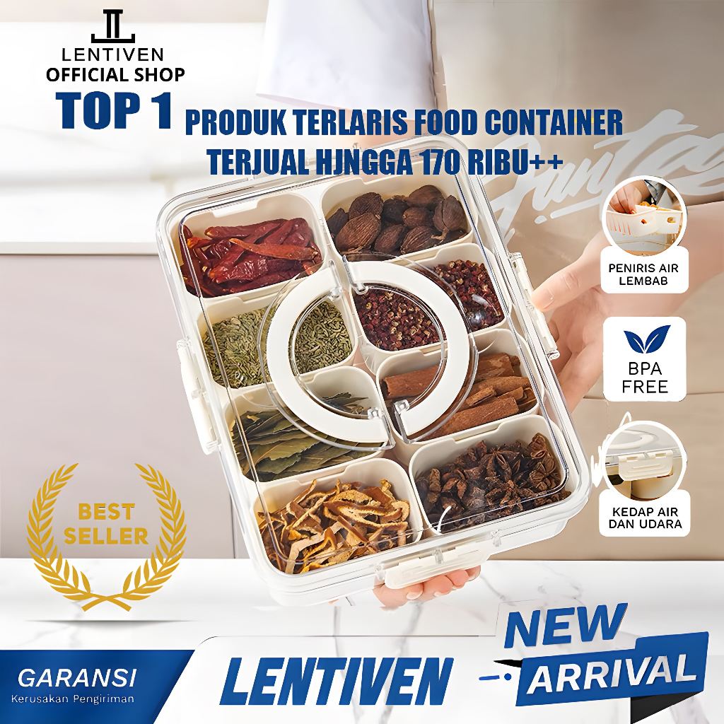 Jual WANKEI LENTIVEN Kotak penyimpanan makanan ringan Tempat makan ...