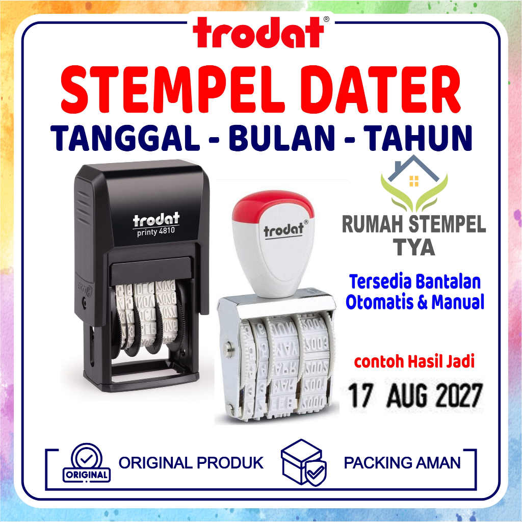 Jual STEMPEL TRODAT TANGGAL BULAN TAHUN/ DATER / TRODAT DATER 4810 1000 1010 1020 1030 / STEMPEL ...