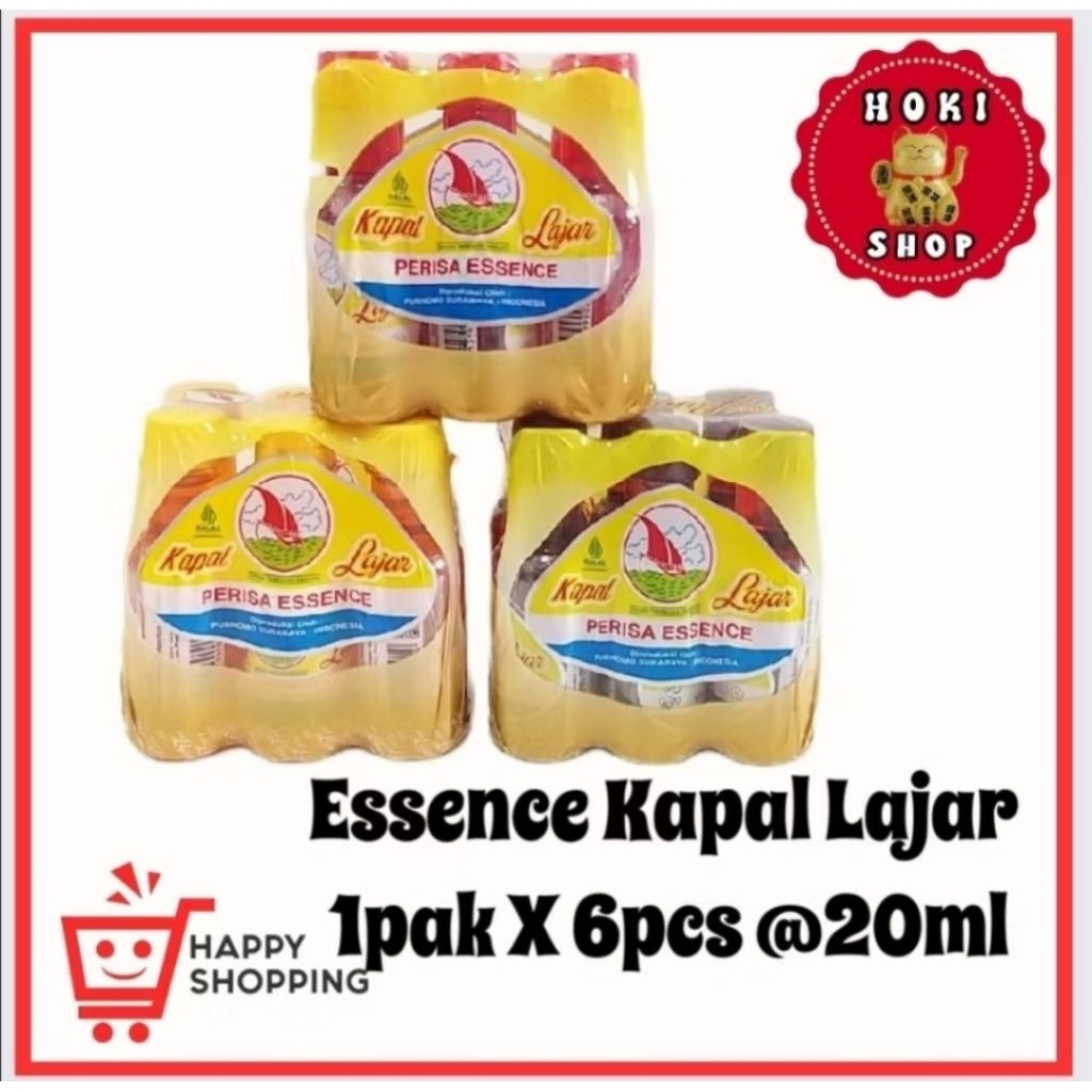 Jual Essence Cap Kapal Lajar Vanila, Nanas, Frambozen 1paket 6pcs ...