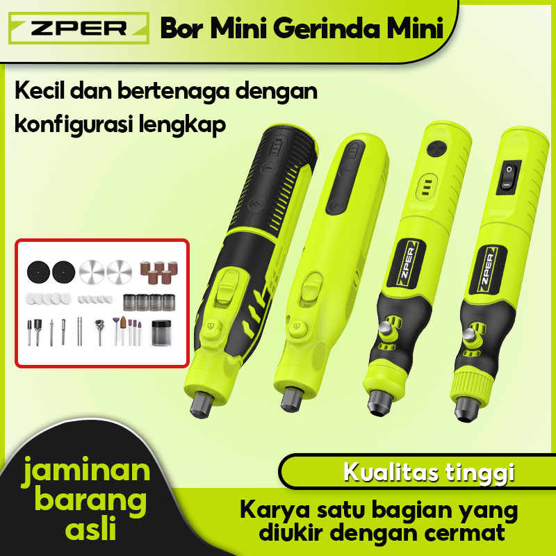 Jual ZPER Bor Mini Listrik Set Lengkap Bor Portable Gerinda Listrik ...
