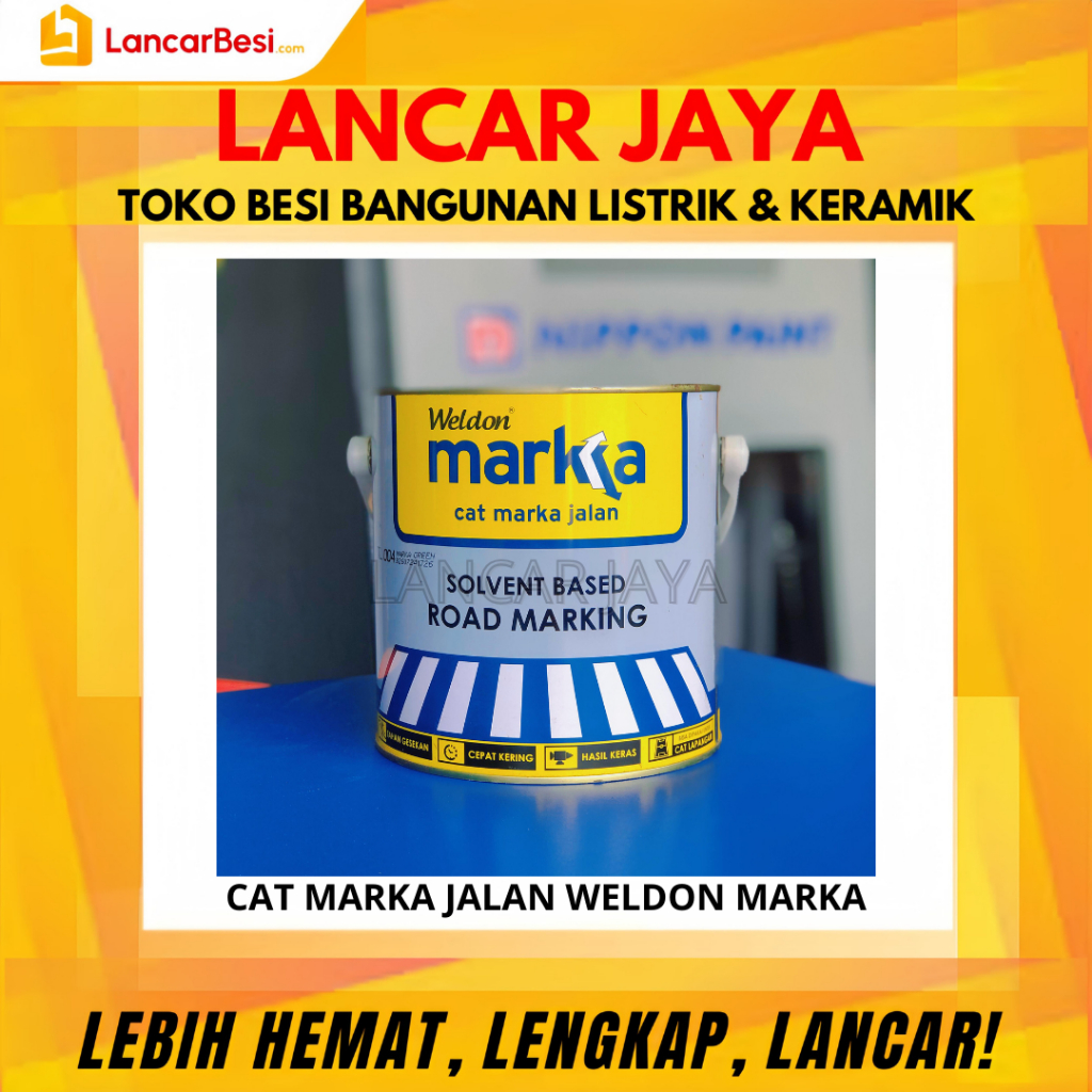 Jual Cat Marka Jalan Weldon Marka 1kg & 3kg | Roadline Paint Weldon ...