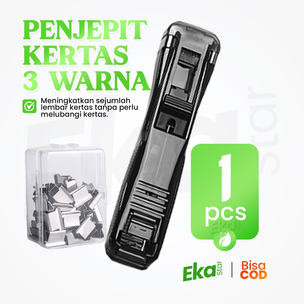 Jual Jepitan Kertas Pengikat Dokumen Berkas Stapler Kantor Klip Isi ...