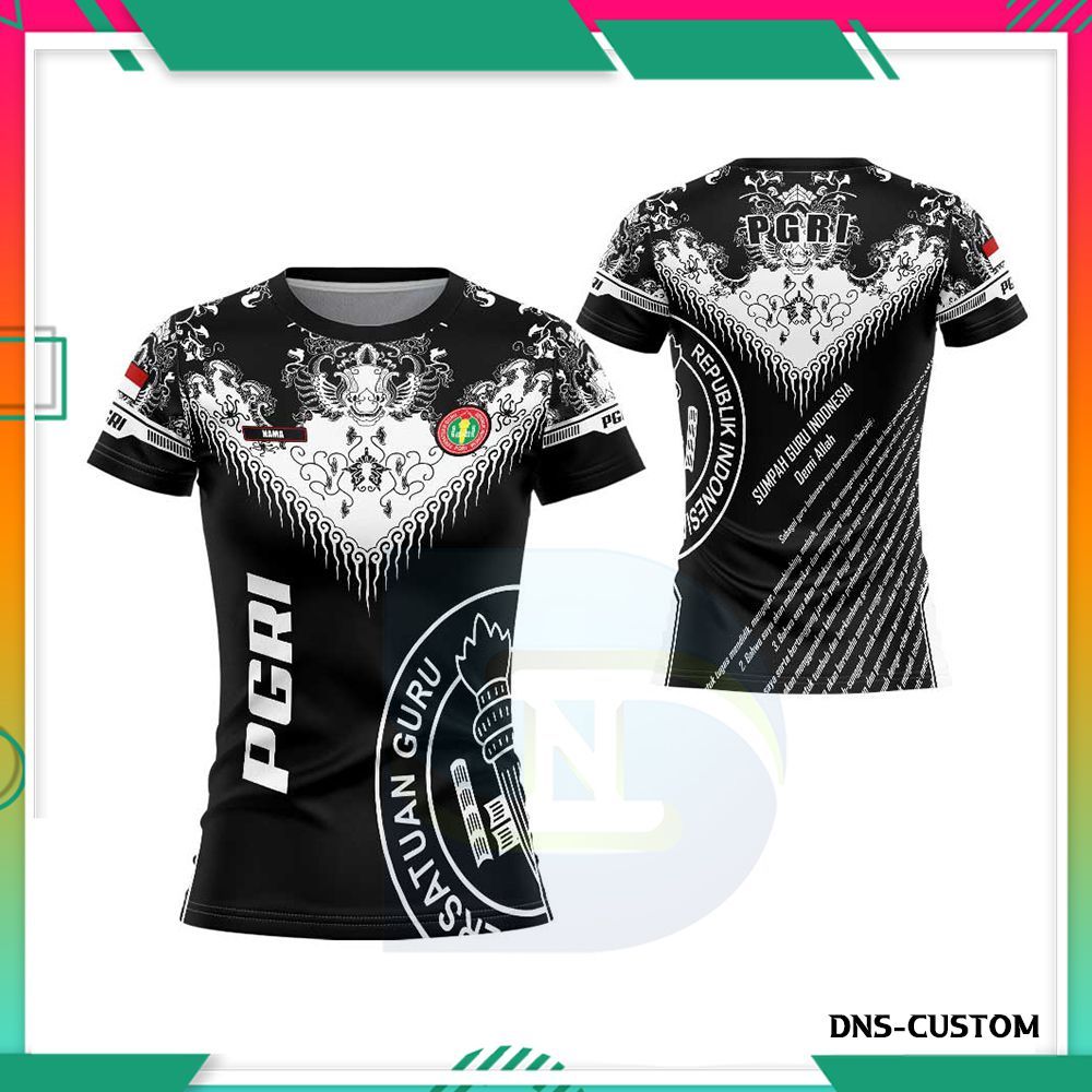 Jual Seragam Guru Indonesia - Baju Kaos PGRI Wanita Lengan Pendek ...