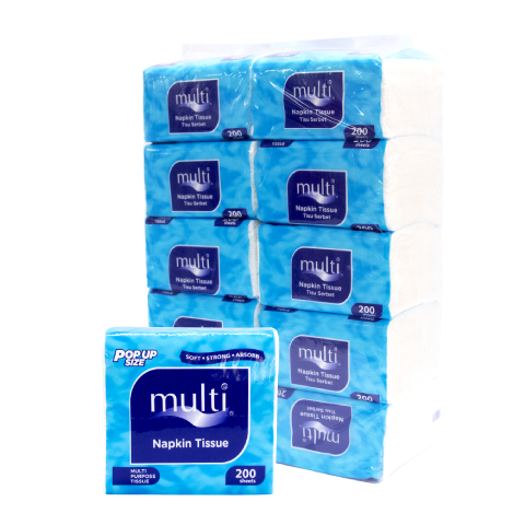 Jual (10pcs) Tissue Multi Pop Up 200s Napkin 1 Bundle isi 10pcs ...