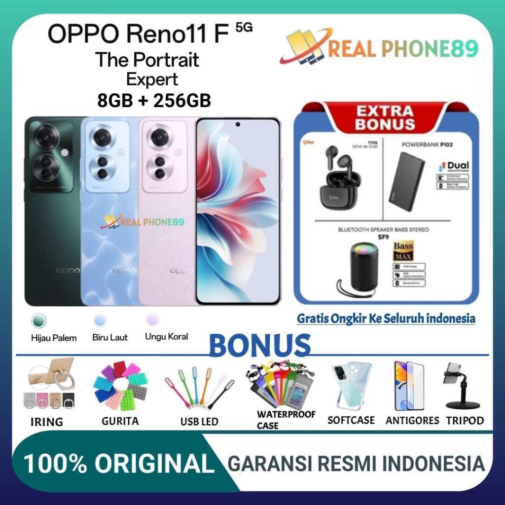 Jual OPPO RENO 11F 5G RAM 8GB+8GB Extended 256GB RENO 11 F GARANSI RESMI OPPO INDONESIA | Shopee ...
