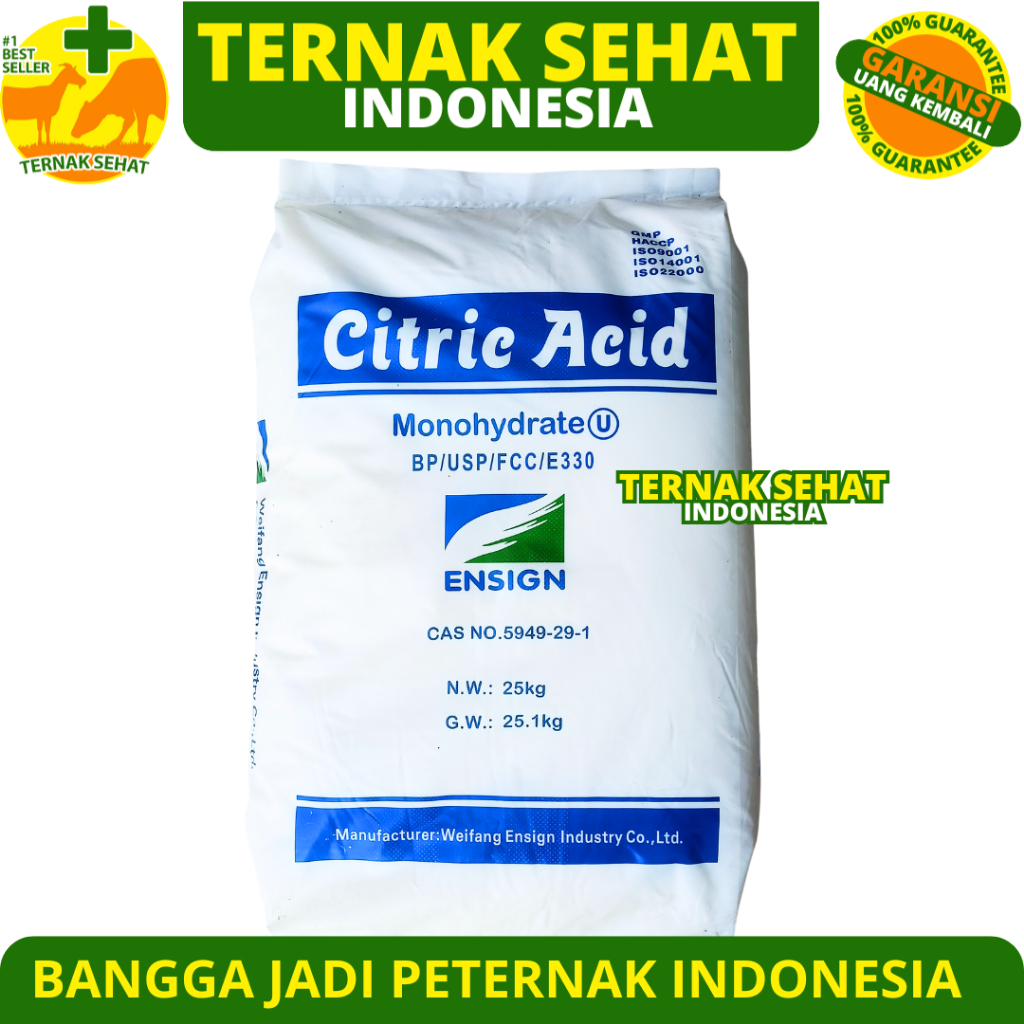 Jual CITRIC ACID MONOHYDRATE - Sitrun Food grade - Sitrun Makanan ...