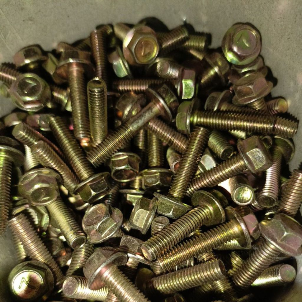 Jual BAUT 10 TOPI M6x12mm s/d M6x100mm/ FLANGE BOLT KUNCI 10 M6x12mm s ...