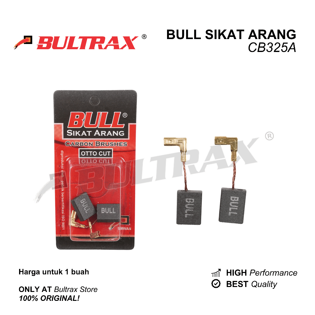 Jual BULL Carbon Brush 325A Gerinda Tangan 9553B / Sikat Arang CB 325 ...