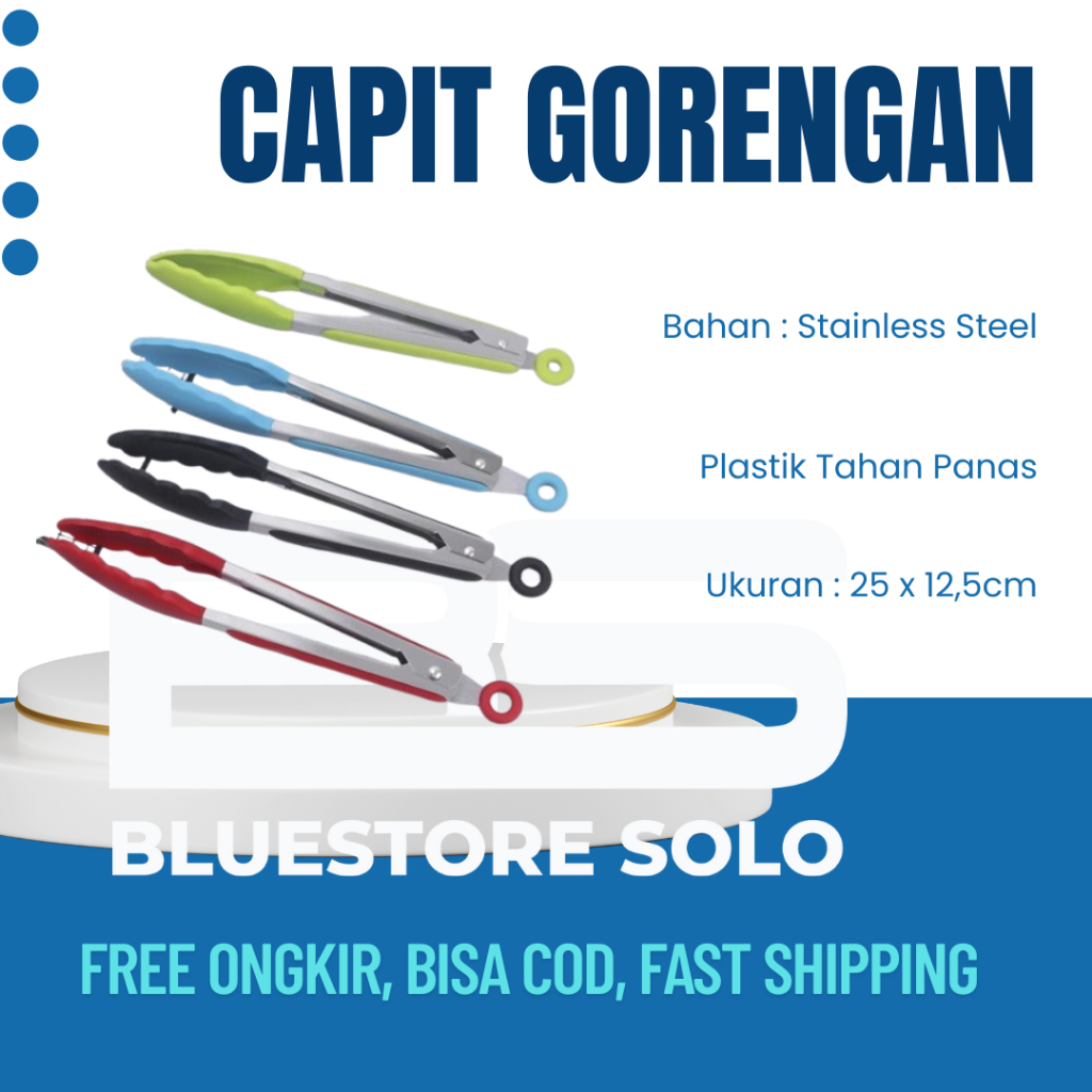 Jual Penjepit Capit Jepit Gorengan Makanan Kue Alat Penjepit BBQ ...