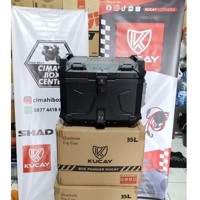 Jual Box Pannier Original Kucay warna Hitam / Black ukuran 45 Liter ...