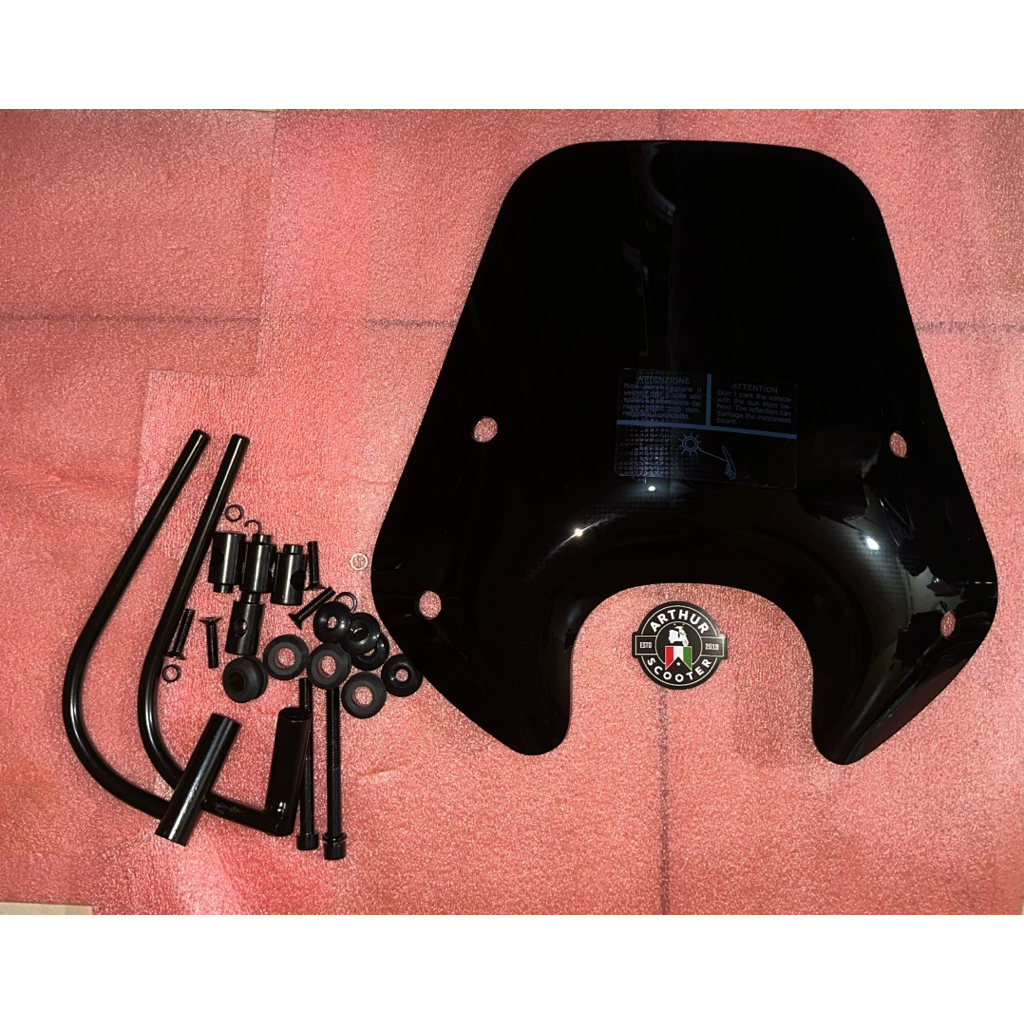 Jual Flyscreen Piaggio Zip Black edition New Euro | Shopee Indonesia