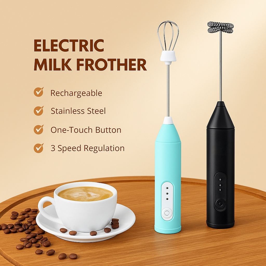 Jual 2IN1 Pengocok Susu Milk Frother Portable Foam Kopi Susu Latte ...