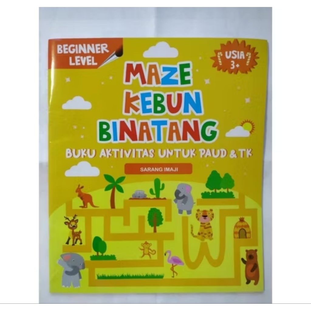 Jual BUKU - MAZE KEBUN BINATANG, BUKU AKTIVITAS UNTUK PAUD & TK ...