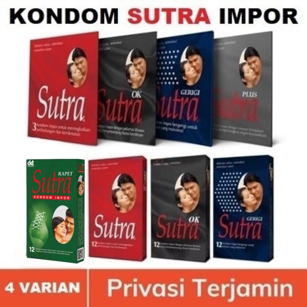Jual PRIVASI 100% AMAN Kondom SUTRA Polos Gerigi Super Tipis Varian ...