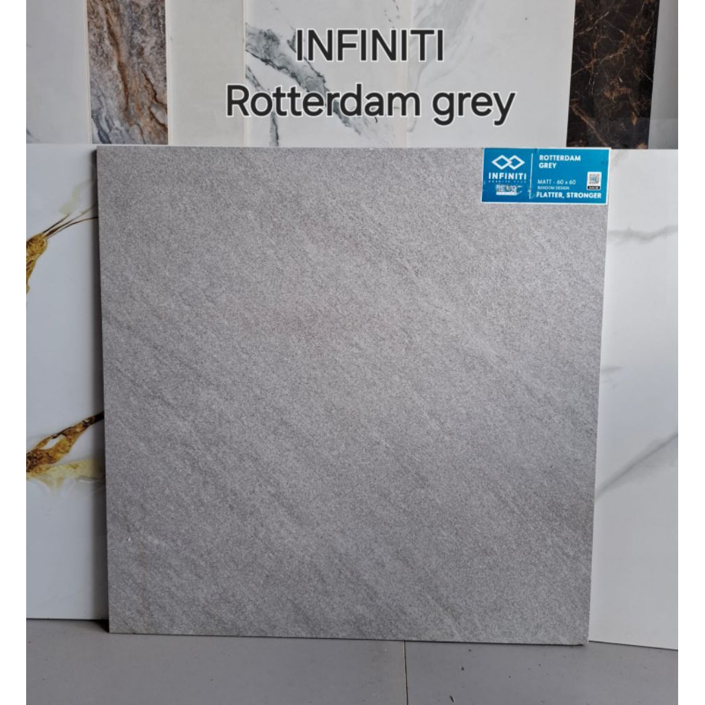 Jual Granit Lantai Kasar/Matte Abu/grey corak 60x60 Rotterdam Grey ...