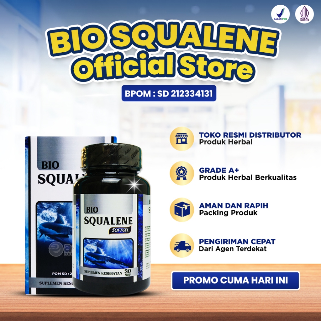 Jual Bio Squalene Original Minyak Ikan Omega 3 6 9 Suplemen Kesehatan ...