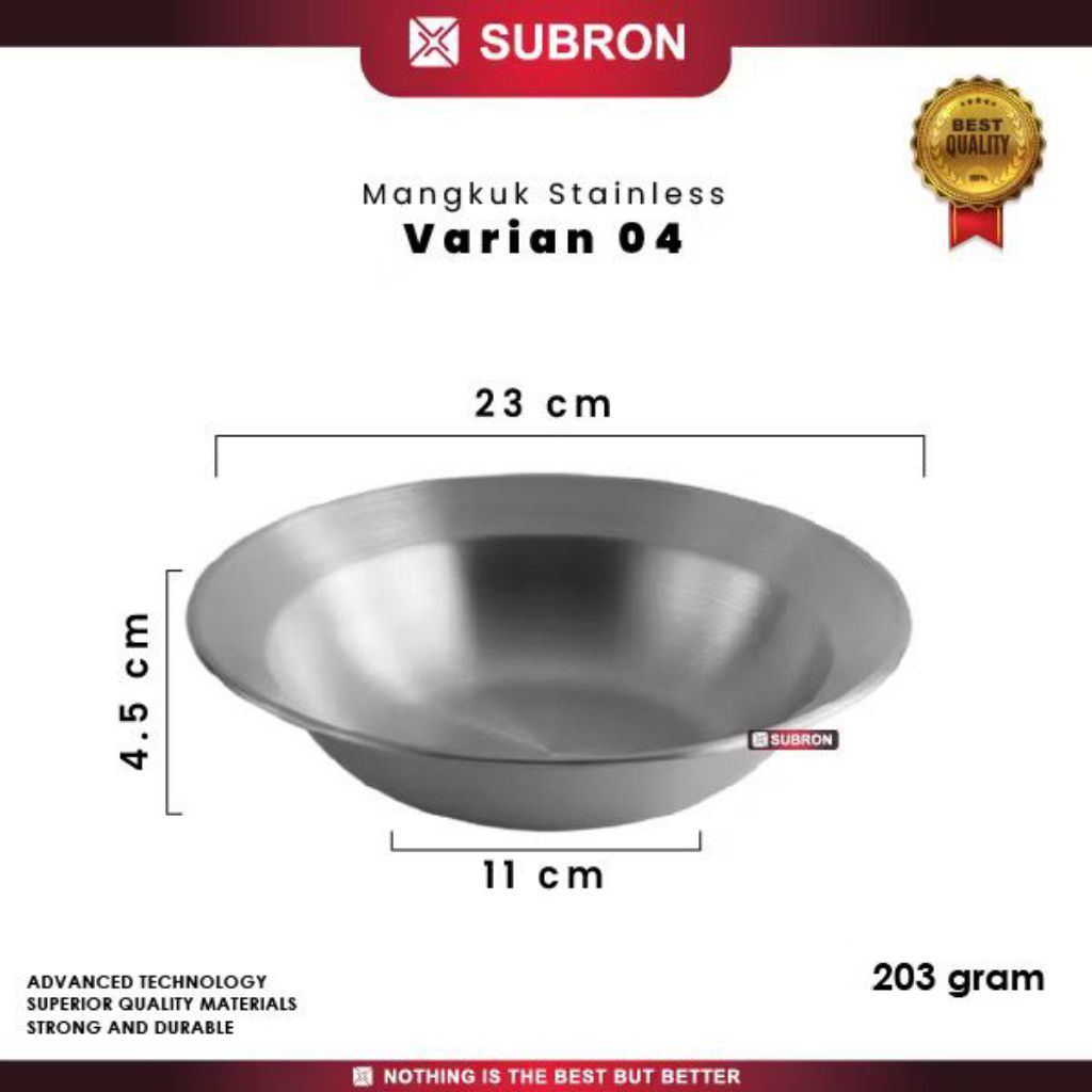Jual Subron Piring Pasta 23cm PR. PPT-23 Piring Makan Stainless Piring ...