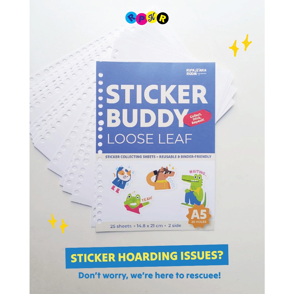 Jual [RUPAKARA] Sticker Buddy - Isi Binder Loose Leaf untuk Koleksi ...