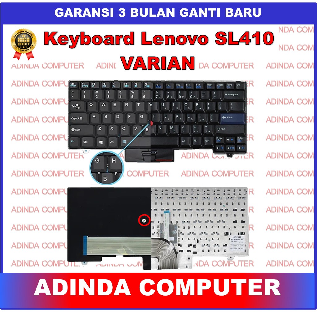 Jual Keyboard Lenovo Thinkpad SL410 L410 L412 L420 L510 L512 L520 SL510 ...