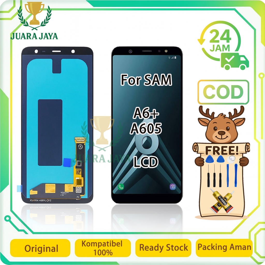 Jual LCD FOR SAM A6 PLUS / A605 UNIVERSAL FULLSET Touchscreen LCD HP OG ...