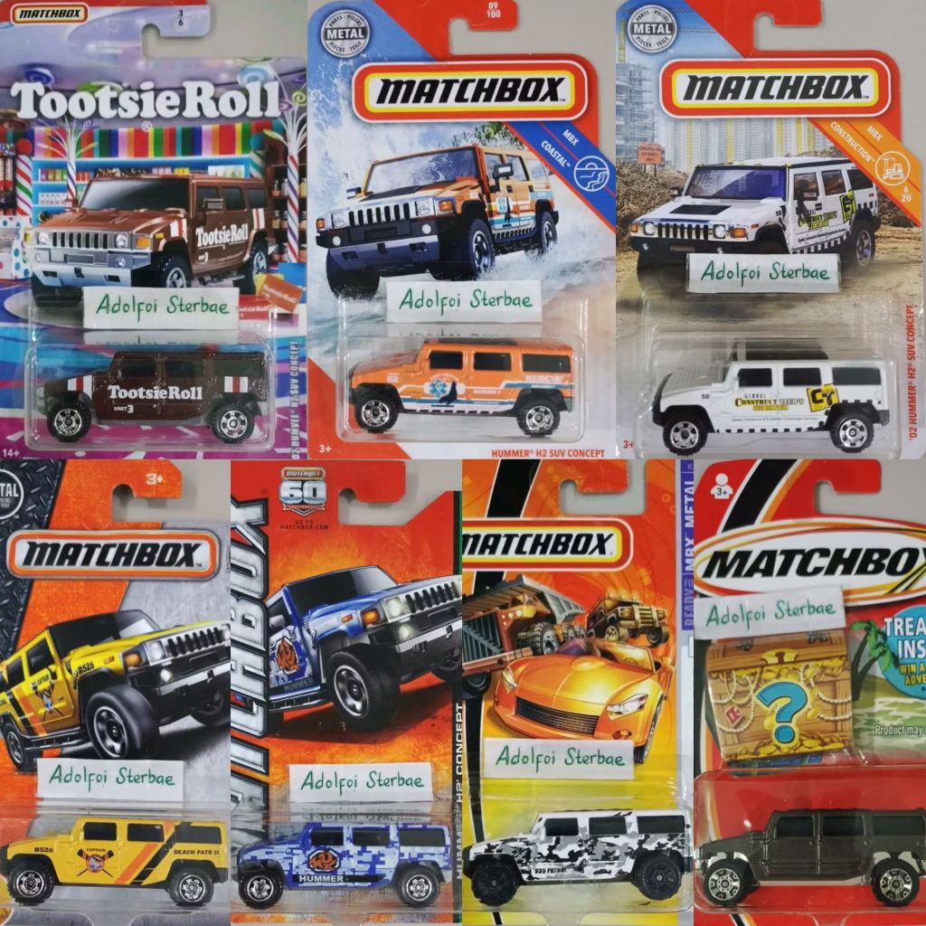 Jual matchbox hummer '02 humvee H2 Suv concept 75 mbx explorers mbx ...