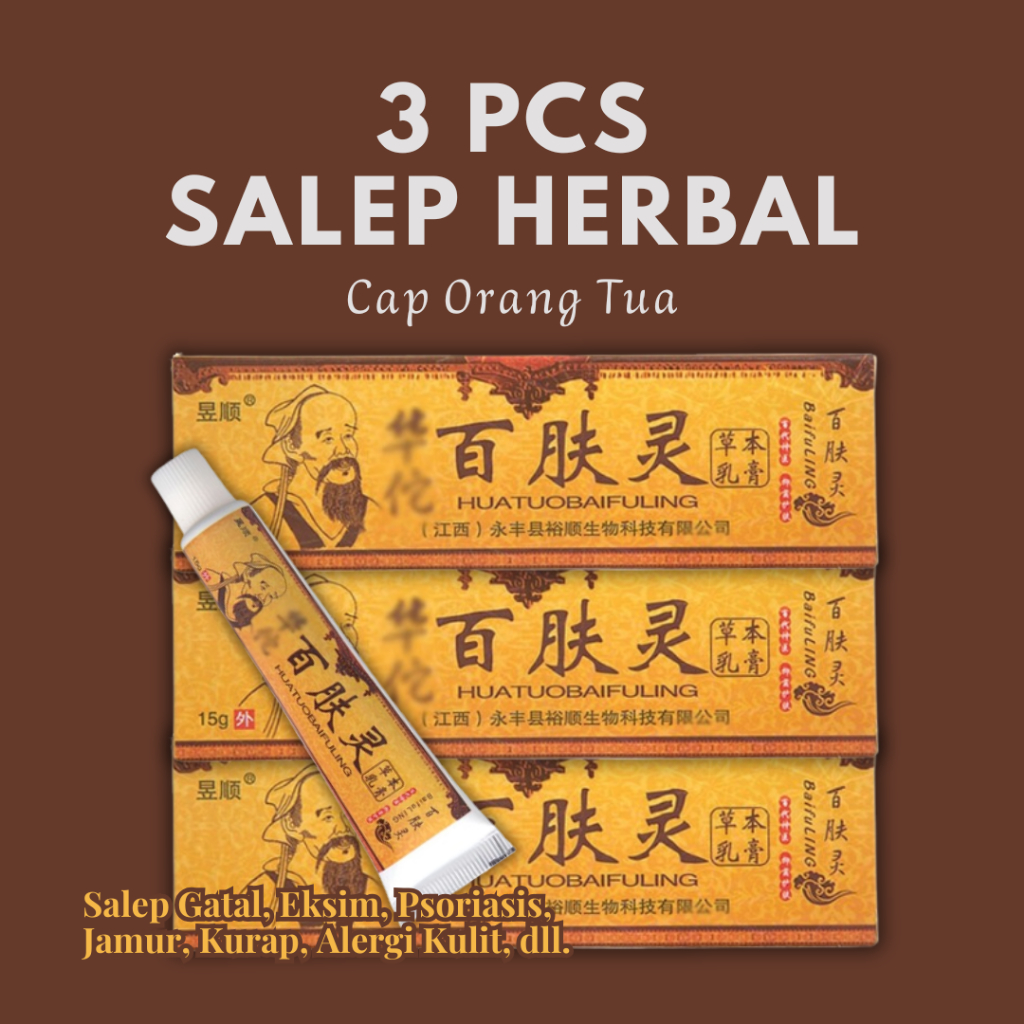 Jual (3 PCS) Salep Gatal China 15 gr Obat Eksim Jamur Panu Cina Paling ...