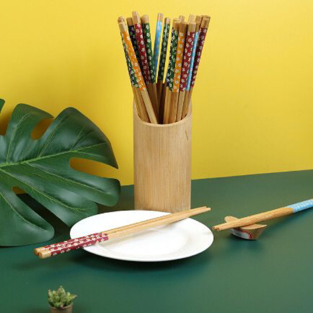 Jual Sumpit Bambu Motif Bunga | Sumpit Bambu Panjang Motif Bunga ...