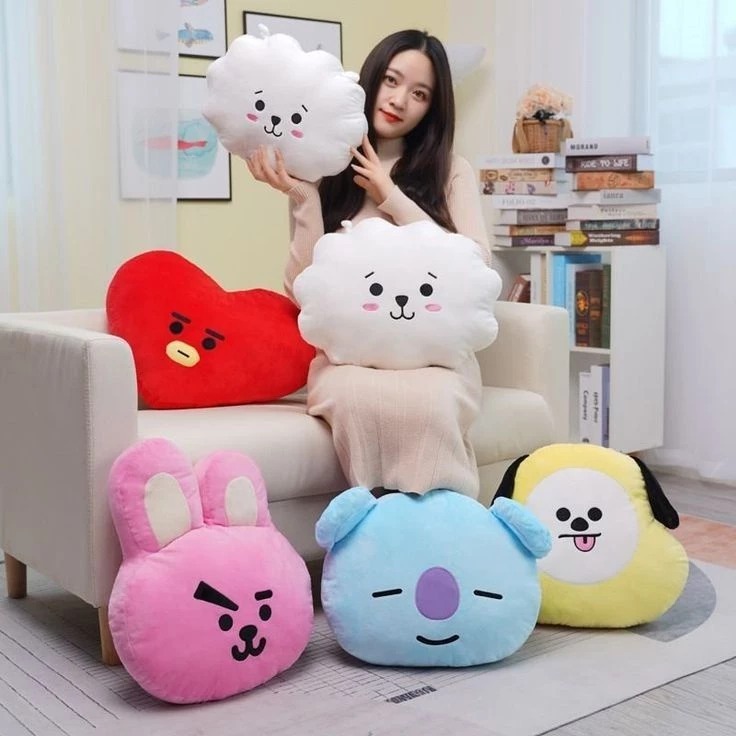 Jual Boneka Bantal Sofa Karkater KPOP Chimmy Cooky Shooky Van RJ Tata ...