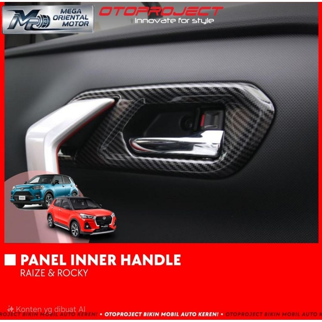 Jual Otoproject Panel Inner Handle Raize / Rocky - Panel Cover Inner ...