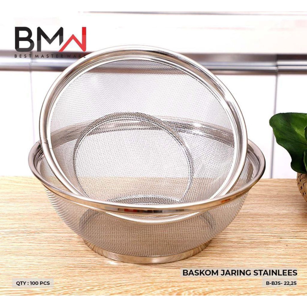 Jual Baskom Tiris Cuci Buah Sayur Stainless | Shopee Indonesia