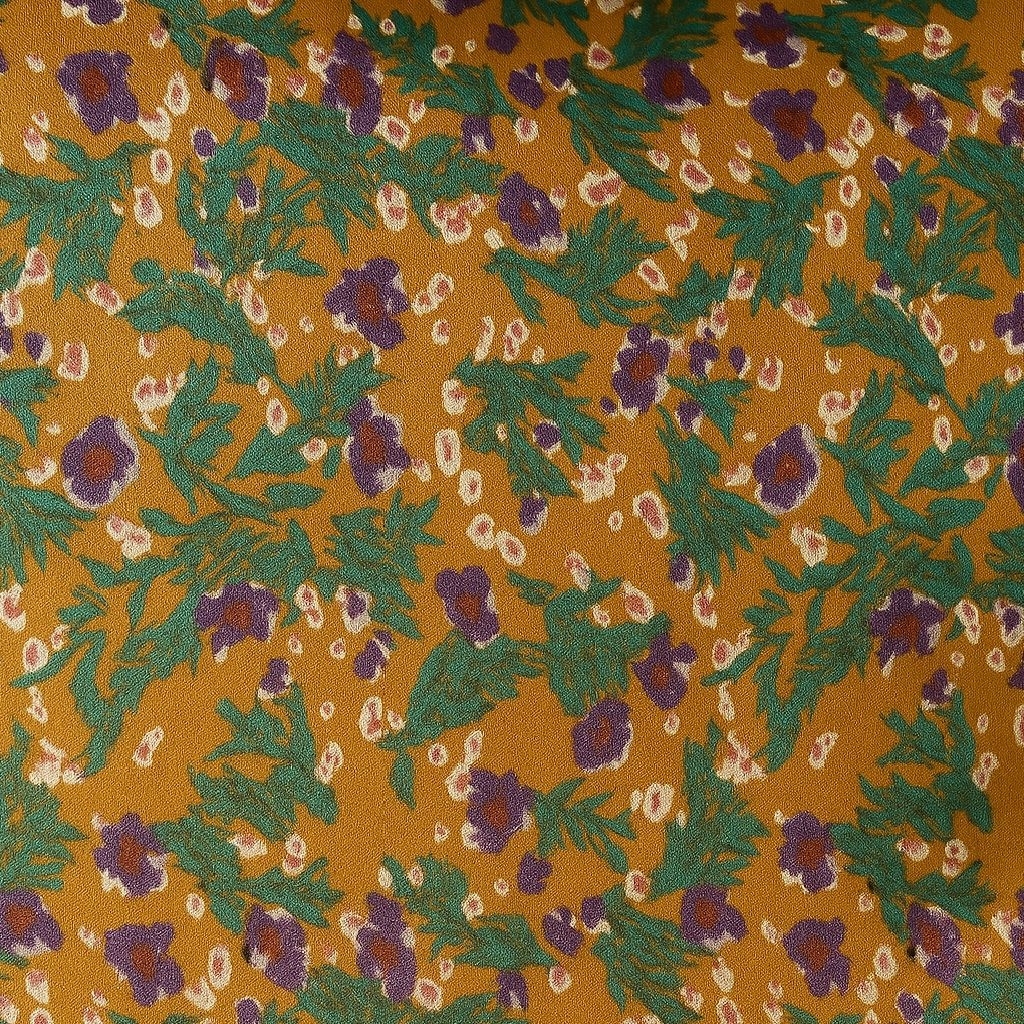 Jual Kain katun silky motif bunga premium / bahan katun silky motif ...