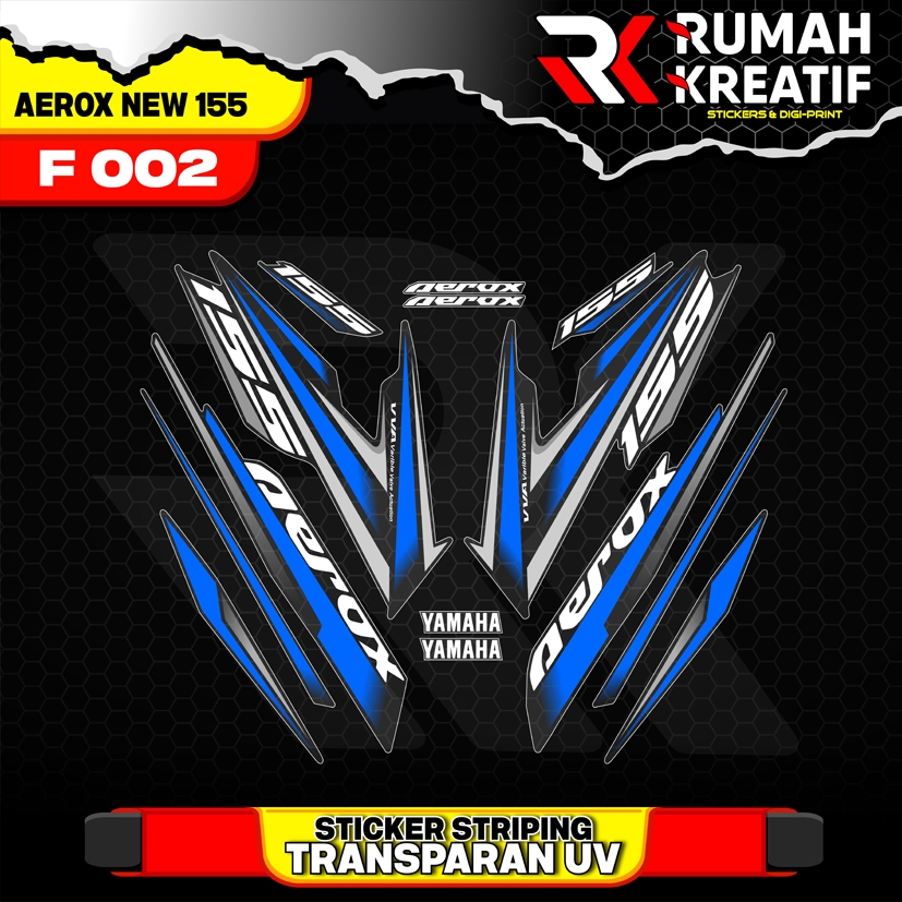 Jual Striping Transparan Aerox 155 Connected 2020-2024 Aerox V2 Aerox ...