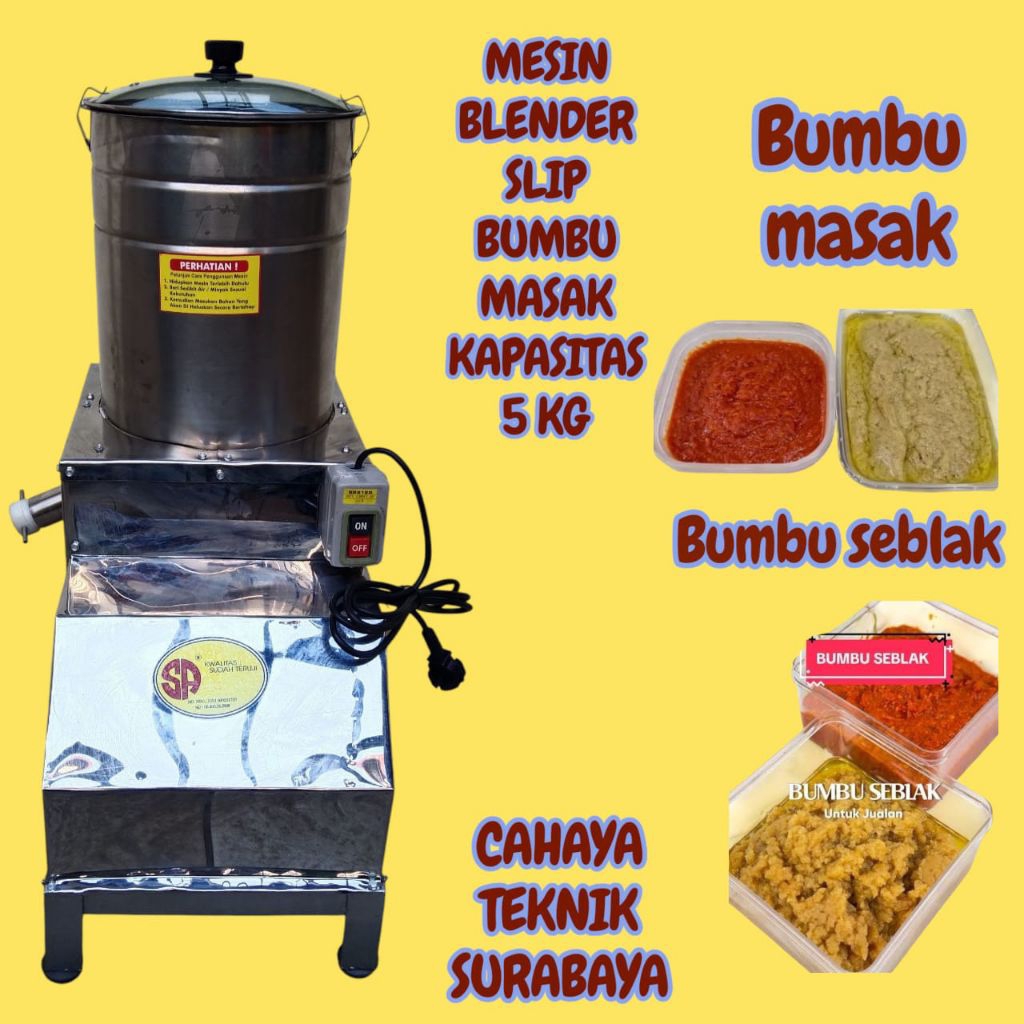 Jual MESIN BLENDER BUMBU MASAK SERBAGUNA MESIN SELIP BUMBU SEBLAK ...