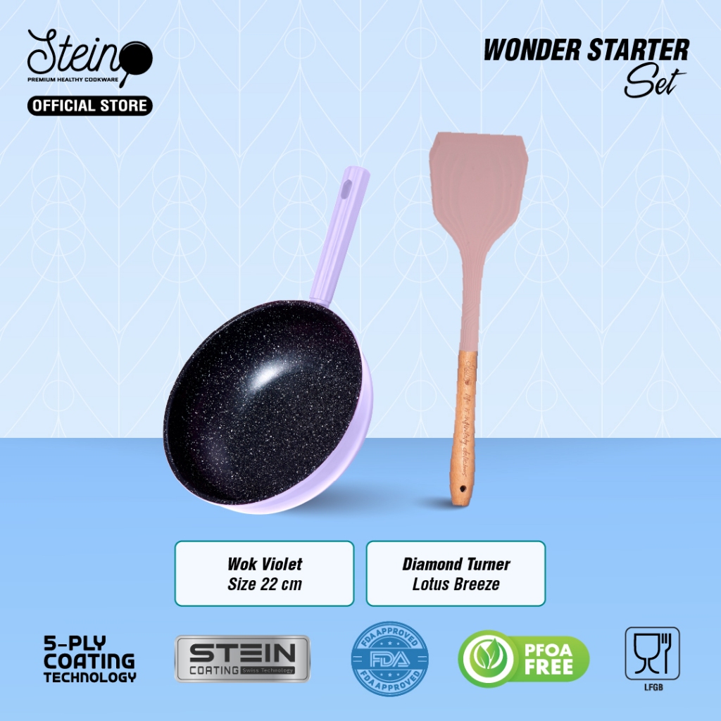 Jual STEIN Wonder Starter Set - Wok Pan 22cm + Stein Spatula | Shopee ...
