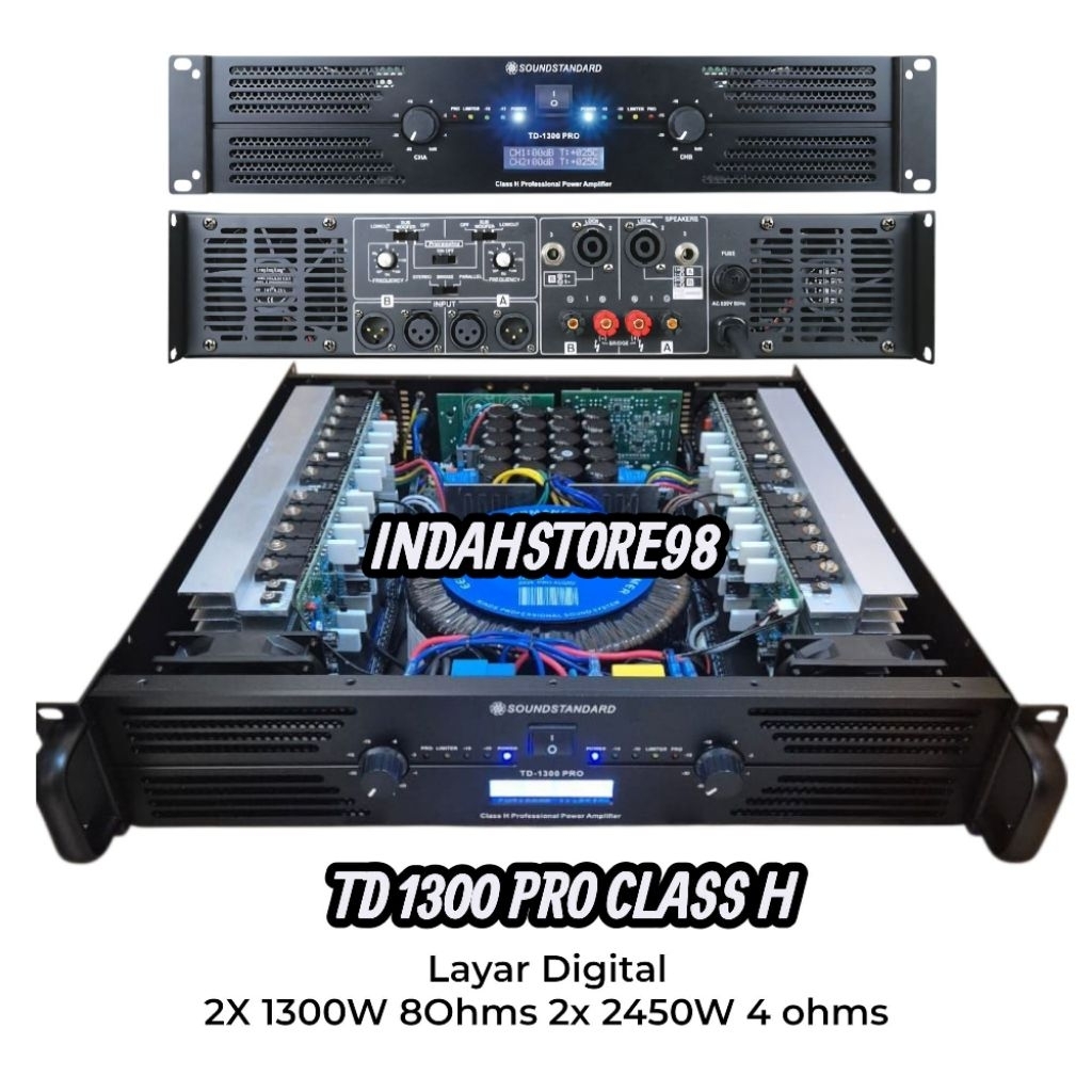 Jual Power Soundstandard TD1300 Pro Class H Power Soundstandard TD 1300 ...