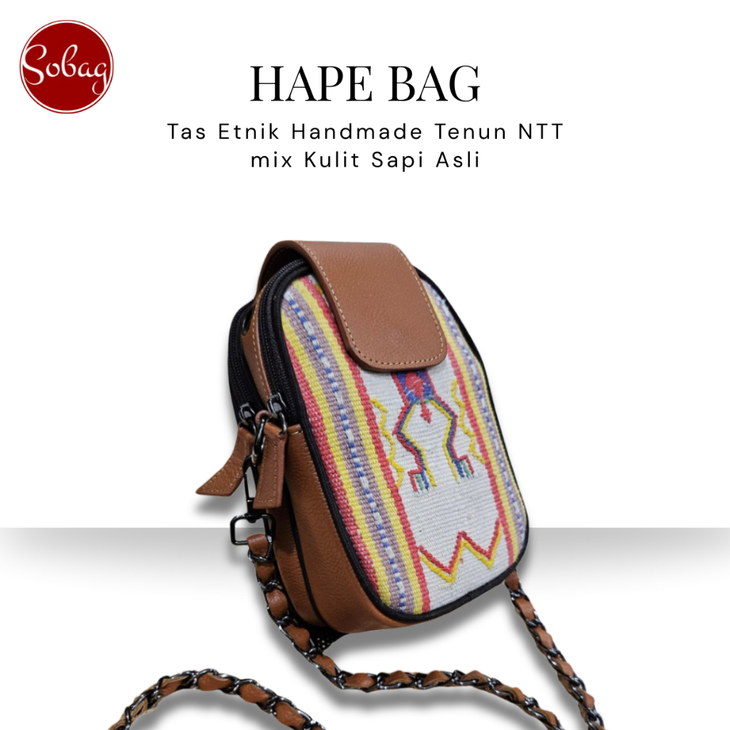 Jual HAPE BAG Tas Tenun Tangan NTT mix Kulit Sapi Asli | Shopee Indonesia