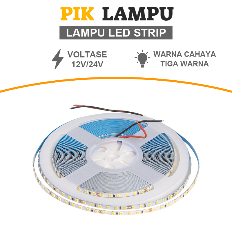 Jual LED Strip 10M 12V/24V 120LED - Lampu Hias Fleksibel Bisa Dipotong ...