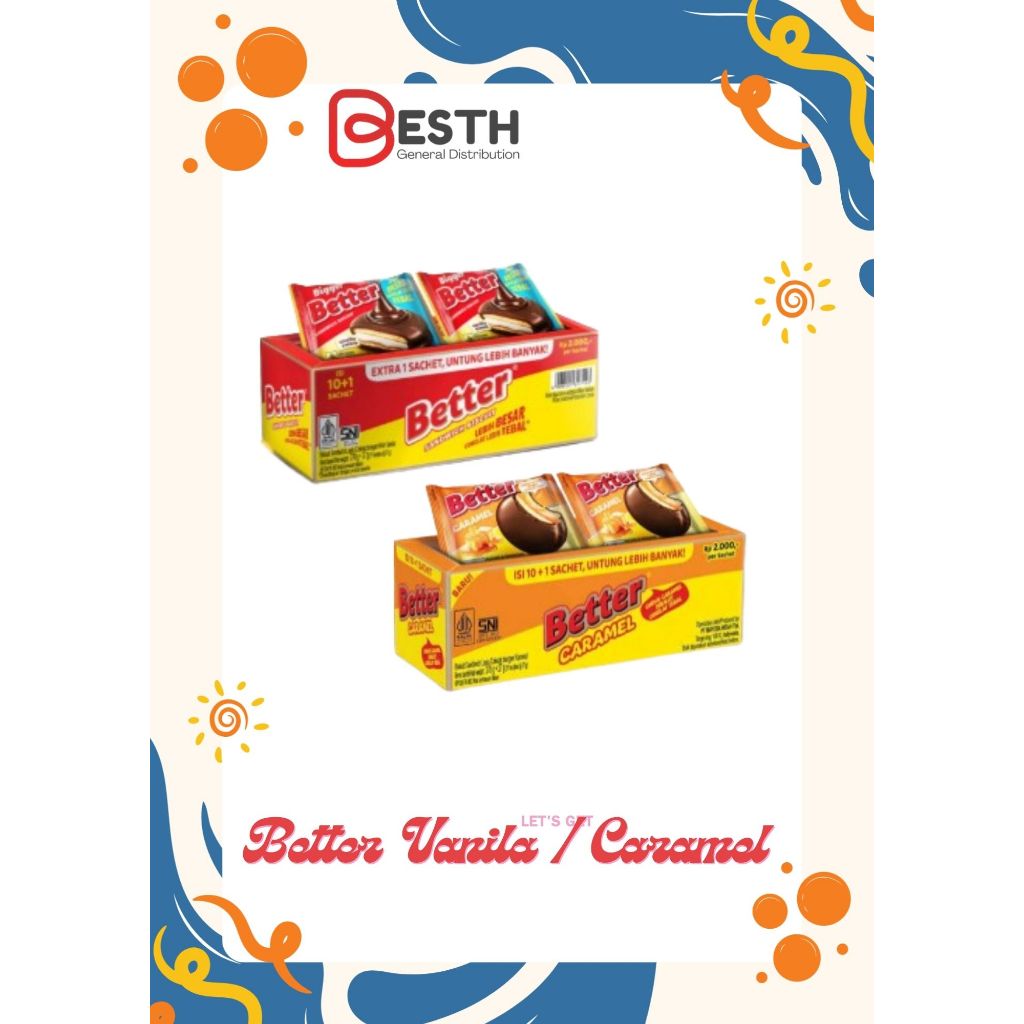 Jual BETTER Biskuit 2000 Rasa Vanila , Caramel | Shopee Indonesia