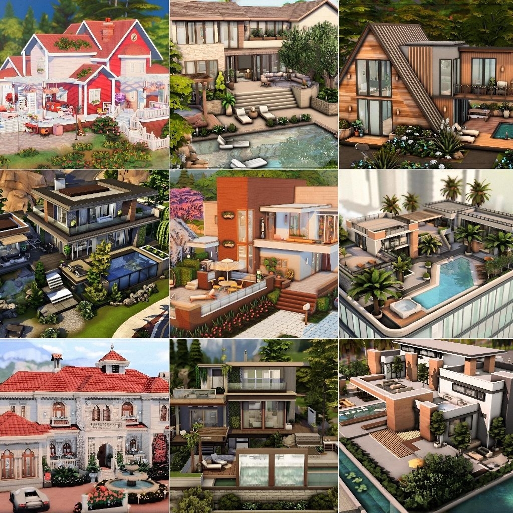 Jual 100+ HOUSE THE SIMS 4 - MODERN, FAMILY, FARM HOUSE 2025 | Shopee ...