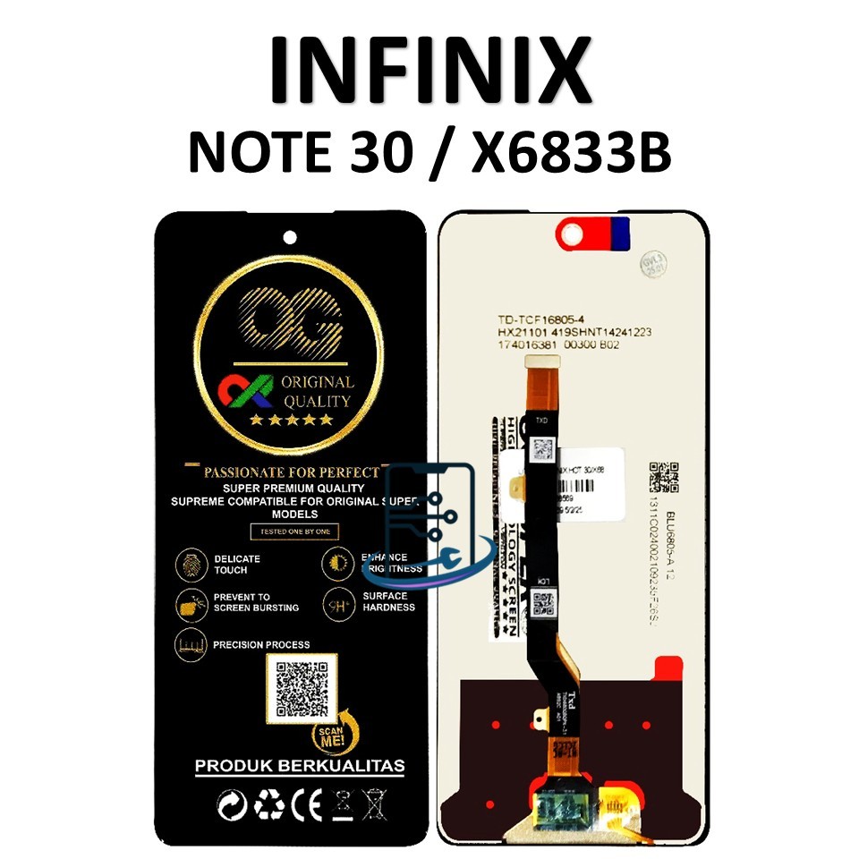Jual LCD TOUCHSCREEN INFINIX NOTE 30 / X6833B ORIGINAL FULLSET | Shopee ...