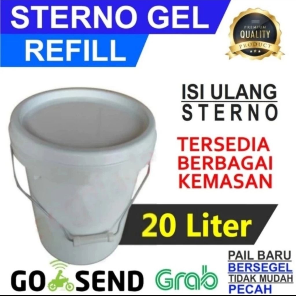 Jual Refill Sterno Gel 20L Isi Ulang Spirtus Gel Jelly Kompor Pxton ...