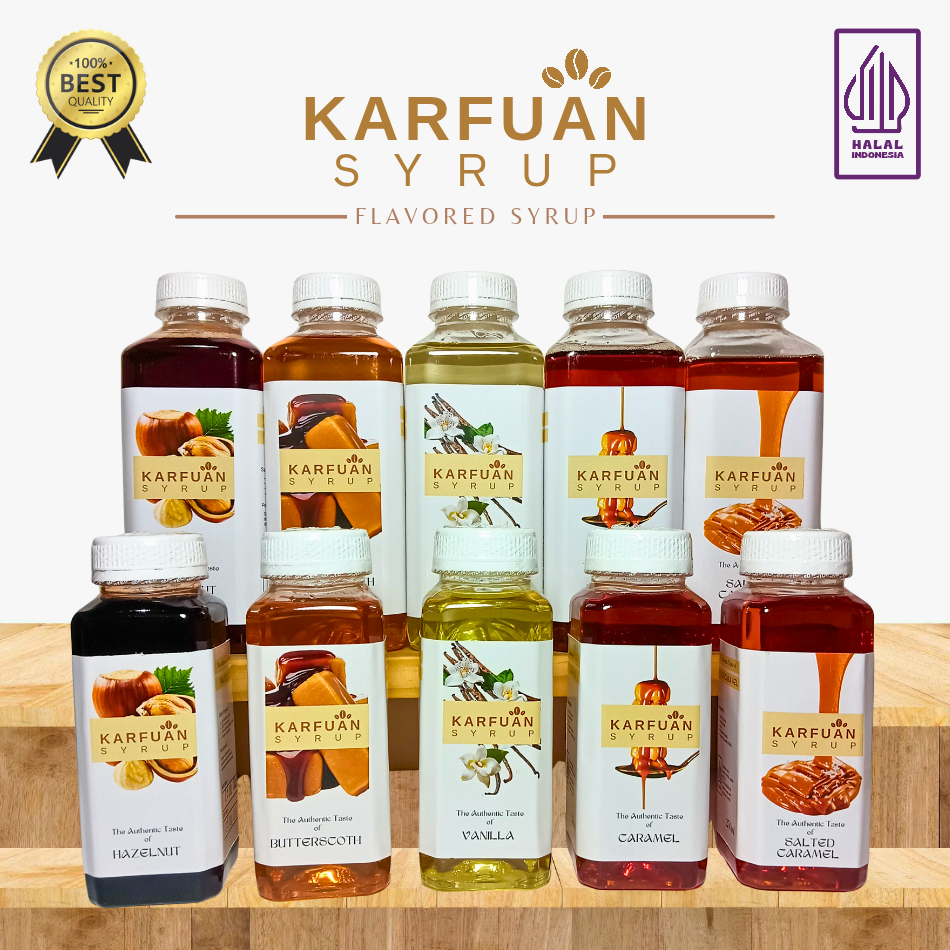 Jual KARFUAN Syrup Flavour 250ml & 500ml | Sirup Flavoured Kopi ...