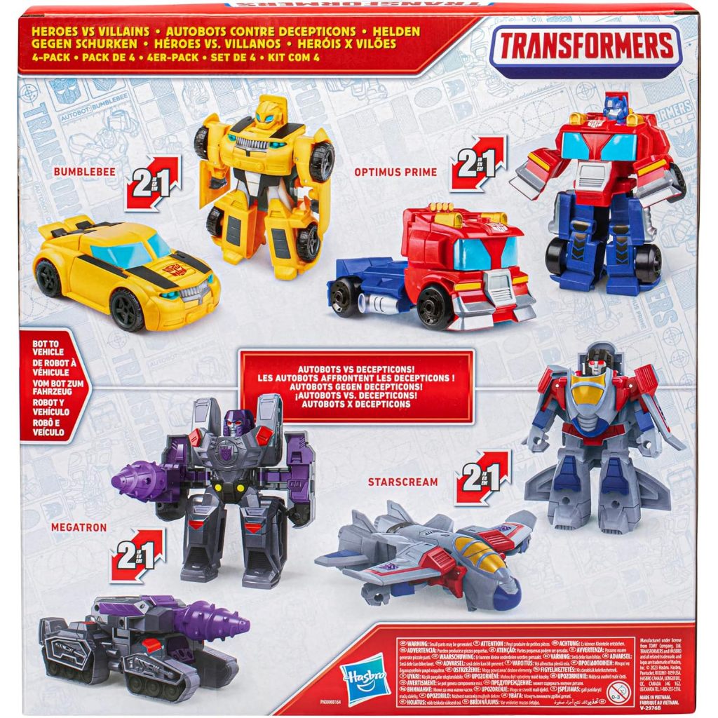 Jual Transformers Toys Heroes vs Villains 4-Pack, Autobot and ...