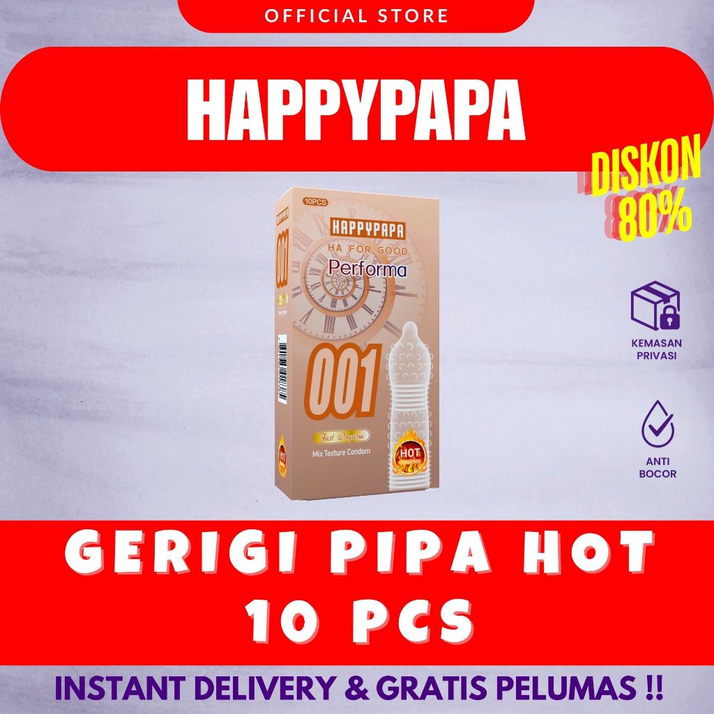 Jual Kondom Happypapa Gerigi Pipa Hot - Box Isi 10 Pcs | Shopee Indonesia