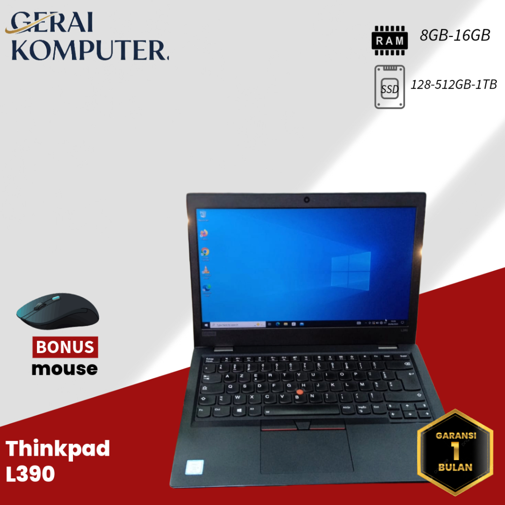 Jual Lenovo Thinkpad L390 i5 Gen8_MAC AIR Grade A GARANSI 30hari ...