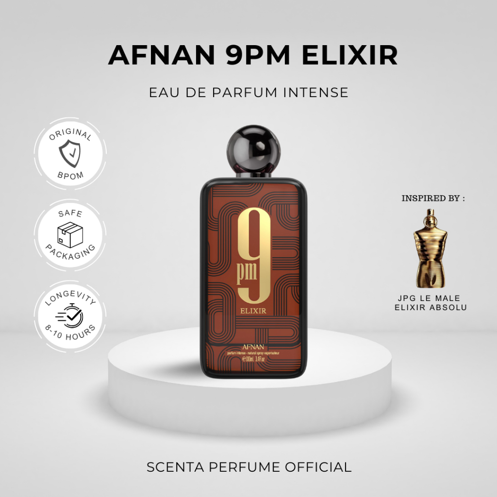 Jual Afnan 9PM Elixir Eau de Parfum Intense 100ML Parfum Unisex | Shopee Indonesia