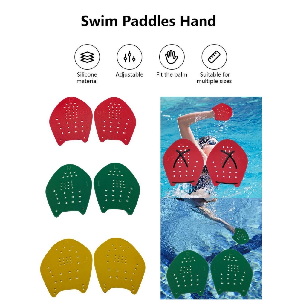 Jual HT - Hand paddle untuk latihan berenang alat menyempurnakan ...