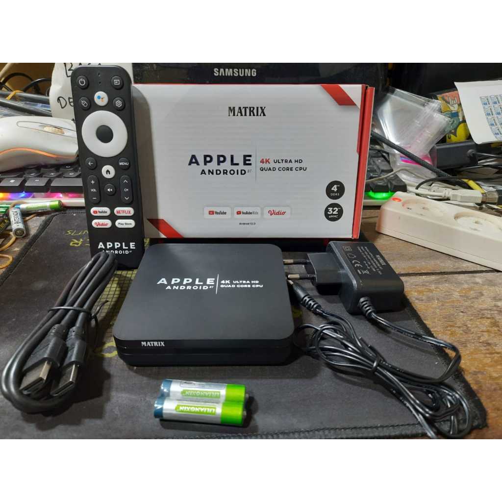 Jual Original STB ANDROID TV Box MATRIX APPLE RAM 4GB / INTERNAL 32GB ...