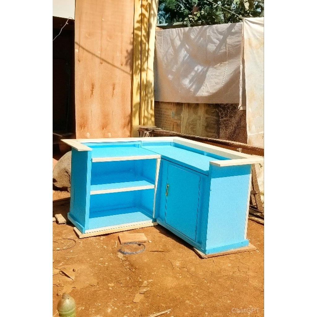Jual booth L, meja kompor, minibar dapur, Booth portable, meja jualan ...