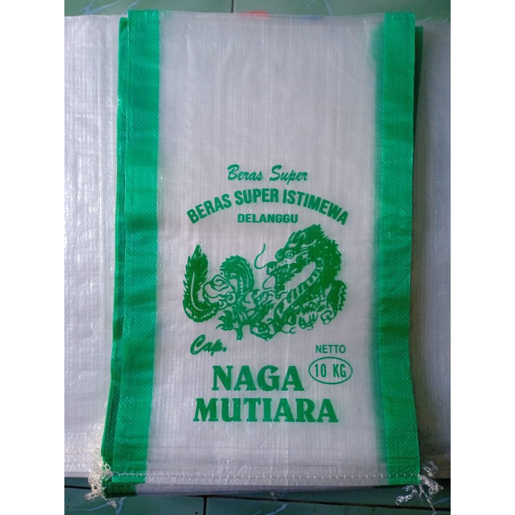 Jual karung beras 10 kg naga mutiara isi 50 pcs | Shopee Indonesia